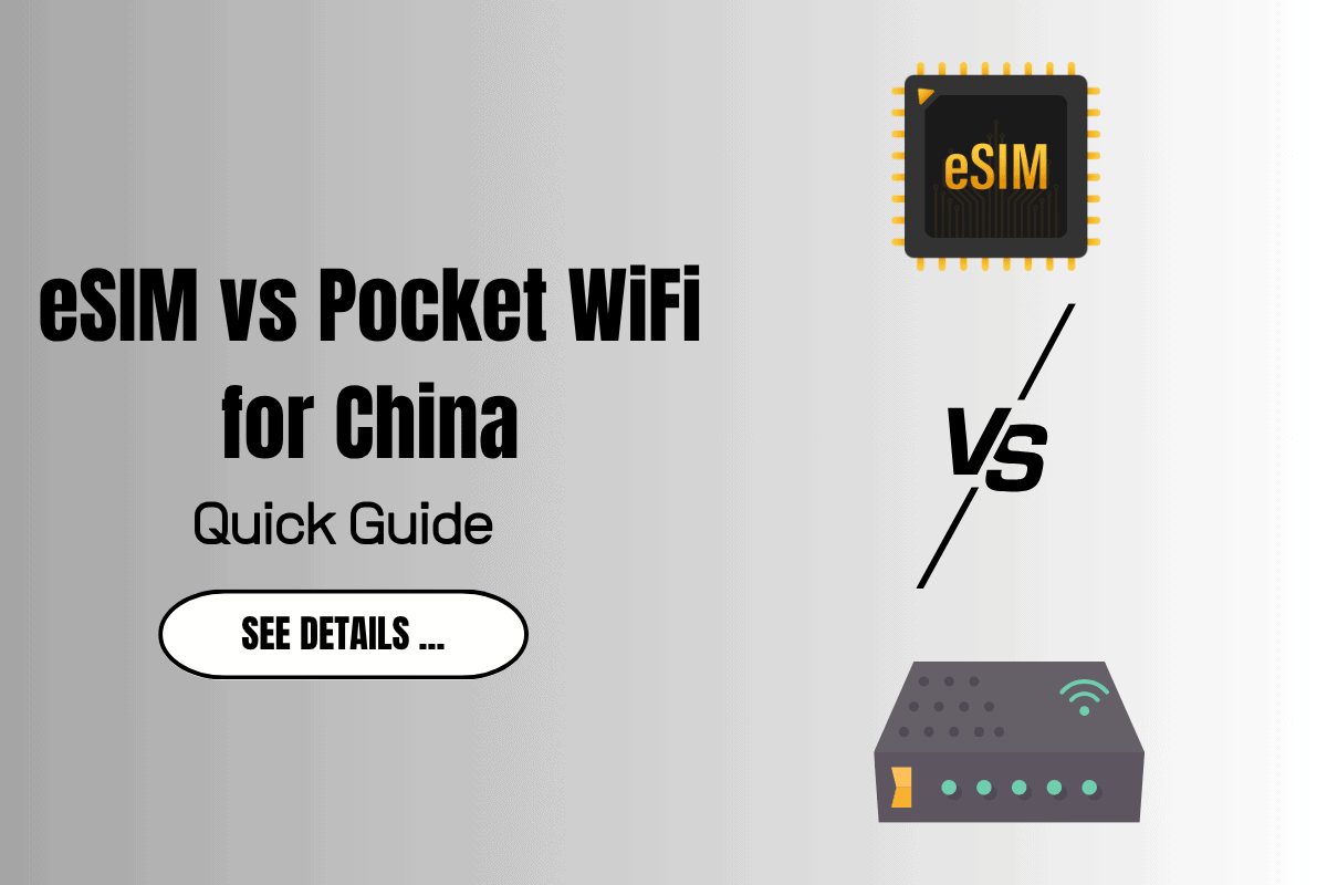 eSIM vs Pocket WiFi for China: A Comprehensive Comparison